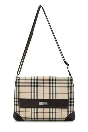 Burberry Jacquard Check Flap Messenger