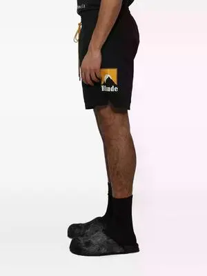 Rhude Moonlight Logo Drawstring Shorts