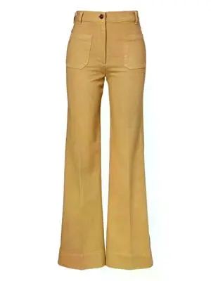 Victoria Beckham Patch-pocket Flared Jeans