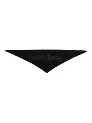 Simone Rocha Logo-embroidered Scarf - Black