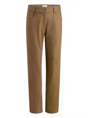 Khaite Straight-leg Wool-blend Trousers