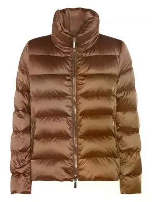 MOORER Quilted Satin Coat