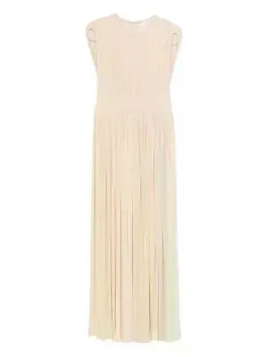 Zimmermann Pleated Sleeveless Midi Dress