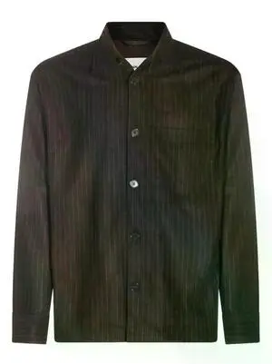 Nn07 Pinstripe-print Shirt - Brown