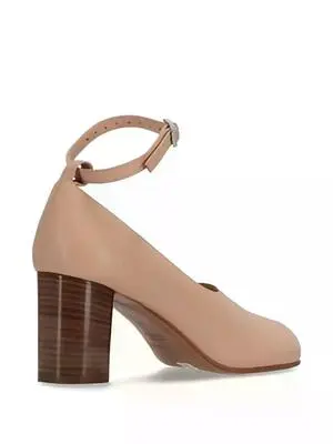 NICCOLO PASQUALETTI Block-heel Ankle-strap Pumps