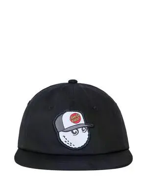 MALBON Logo-Patch Snapback Cap Black
