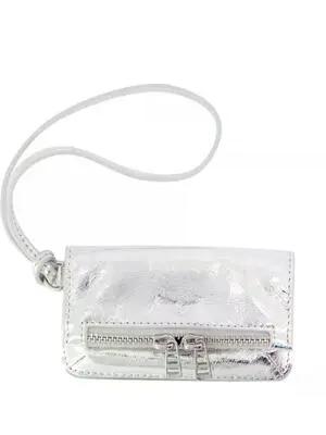 Zadig&Voltaire Leather Cardholder - Silver
