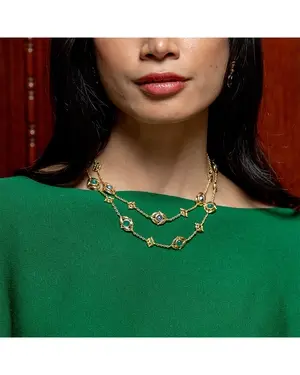 CAPUCINE DE WULF Mystic Eye Double Sided Necklace