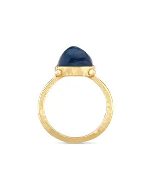 CAPUCINE DE WULF Blue Labradorite Mystic Eye Gem Ring