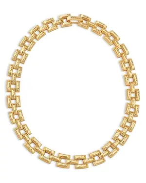 CAPUCINE DE WULF Pathway Petite Link Necklace - Gold