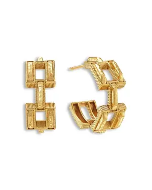 CAPUCINE DE WULF Pathway Hoop Earrings - Gold