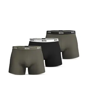 BOSS One Cotton Blend Boxer Briefs, Pack Of 3 - Open Misc