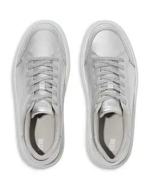 Fitflop Rtg Metallic Leather Sneakers