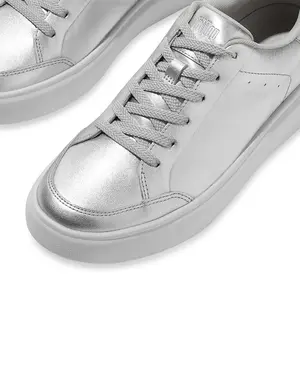 Fitflop Rtg Metallic Leather Sneakers
