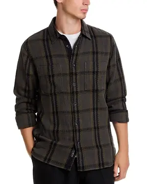 Rag & Bone Herringbone Plaid Oversized Fit Button Down Shirt - Multi