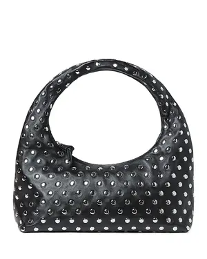 LOEFFLER RANDALL Mercer Mini Leather Hobo Bag