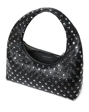 LOEFFLER RANDALL Mercer Mini Leather Hobo Bag