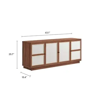 MODWAY Capri 63 Wood Grain Tv Console