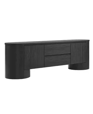 MODWAY Duval 71 Inch Oval Tv Cabinet - Black