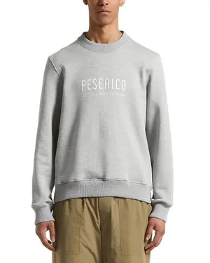 Peserico Cotton Logo Sweatshirt - Stone Grey
