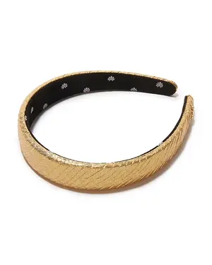Lele Sadoughi Charlotte Crinkled Headband - Gold
