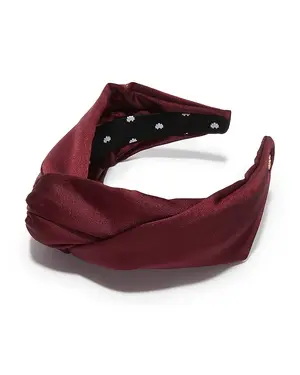 Lele Sadoughi Greta Knotted Headband - Plum