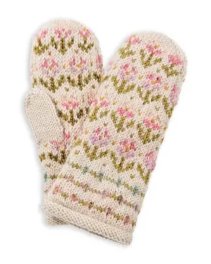 FRENCH KNOT Leelu Mittens - Natural