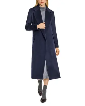 Sentaler Long Notch Collar Wrap Coat
