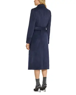 Sentaler Long Notch Collar Wrap Coat