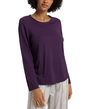 Hanro Relaxed Pajama Top - Amethyst