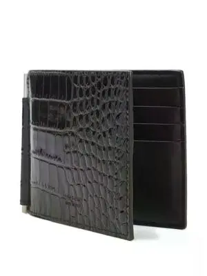 TOM FORD Crocodile-embossed Wallet