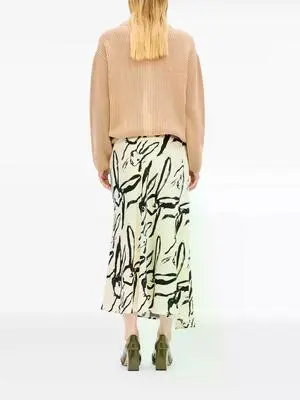 MSGM Rabbit-print Wrap Skirt