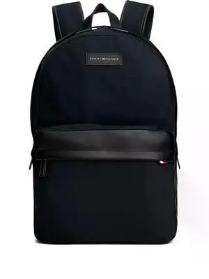 Tommy Hilfiger Logo-patch Backpack - Black