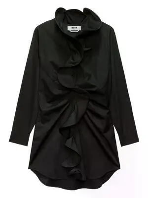 MSGM Ruffled Shirt Dress