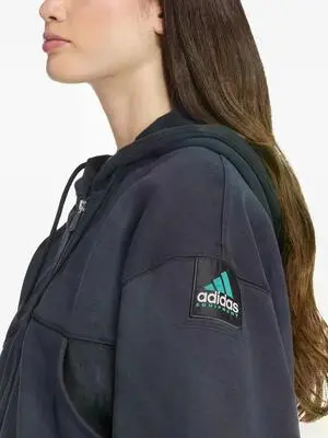 Adidas Logo-patch Zip-up Hoodie
