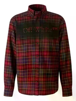 Off-White Checkered Shirt Jacket