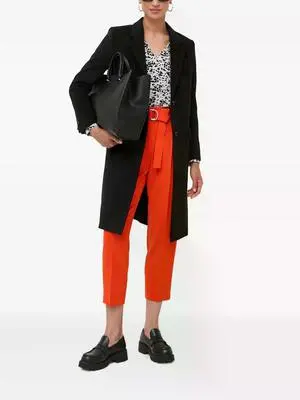 BOSS Pleated Cropped Trousers