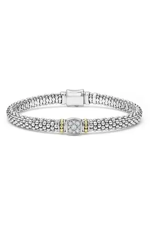 Lagos Rittenhouse Diamond Caviar Bracelet - Gold