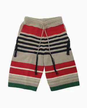CRAIG GREEN Shorts - Red Landscape Stripe