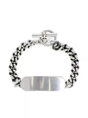 ANN DEMEULEMEESTER Curb-chain Plaque Bracelet
