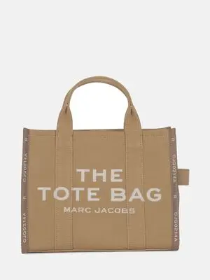 Marc Jacobs Tote Bag In Canvas With Embroidered Logo - Brown