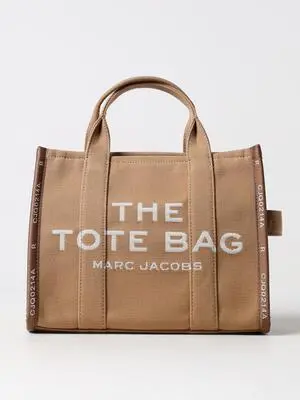 Marc Jacobs Tote Bag In Canvas With Embroidered Logo - Brown