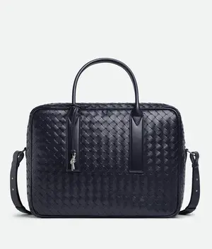 BOTTEGA  VENETA Intrecciato Leather Weekender - Nocturnal
