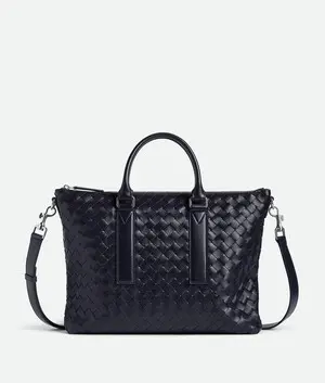 BOTTEGA  VENETA Intrecciato Soft Briefcase - Nocturnal