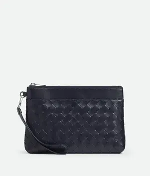 BOTTEGA  VENETA Intrecciato Prism Pouch - Nocturnal