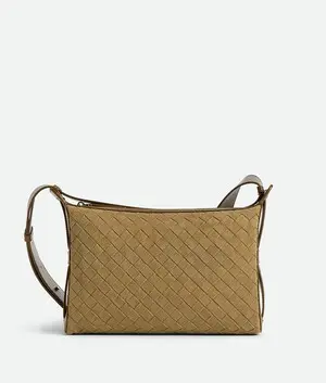 BOTTEGA  VENETA Bottega Veneta Intrecciato Cross-body Bag - Mud