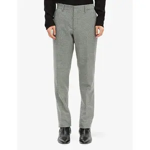 The Kooples Houndstooth Wool-blend Trousers