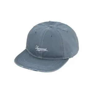 Supreme Distressed Script 6-panel Hat