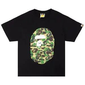A BATHING APE Abc Camo Ape Head T-shirt - Black