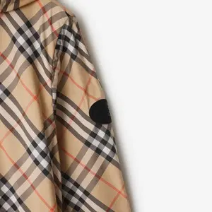 Burberry Check Hooded Jacket - Sand